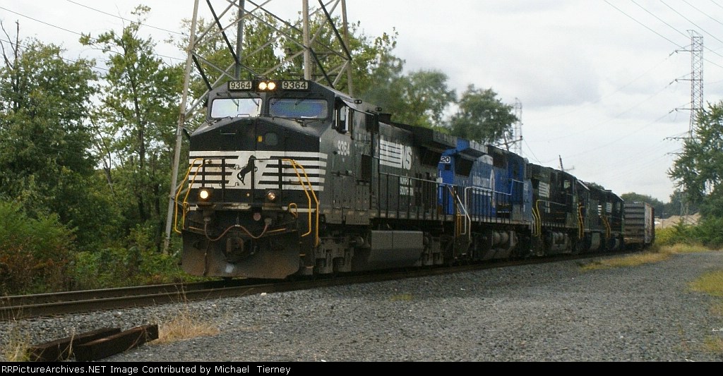 NS SD45-2 1704 in 18G going on the port reading line